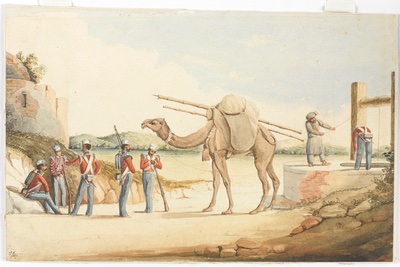 ‘Indian Army, Bengal Native Infantry’, 1852Watercolour, signed lower ...