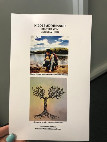 A photo Addimando's supporters handed out on June 5, 2018.