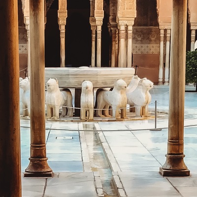 1353 - 1391 CE - Muhammed V was Sultan of Granada and he completed the ...