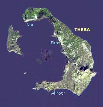 Map of Thera