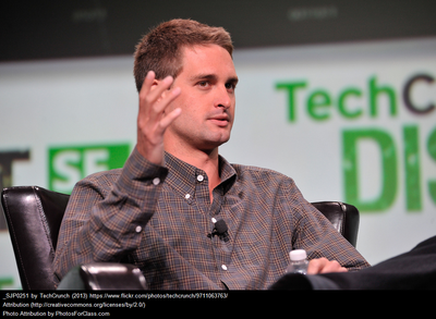 On June 4th, 1990 Evan Spiegel was born in California. 18 years later ...