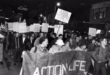 The ANN protesting, 1988.