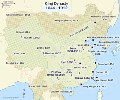 Picture of the Qing Dynasty Map