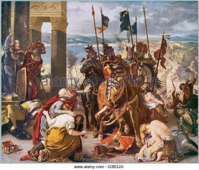 the crusaders were diverted from fighting Muslims to fighting Christians.