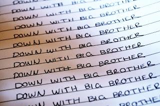 Winston writes almost half a page of this in his diary