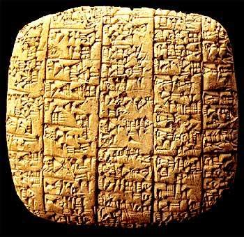 CLAY TABLETS Â IN MESOPOTAMIA (2400 BC)