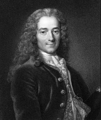 This is Voltaire who lived in the late 1600's early 1700's and had the ...