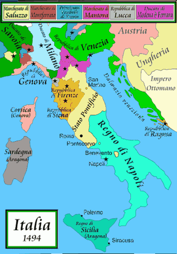 1454 - PACE DI LODI FRA I PRINCIPALI STATI ITALIANI: REPUBBLICA DI ...
