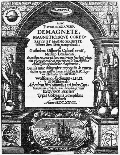 Title page to William Gilbert's Of the Magnet ( De Magnete) , 1628