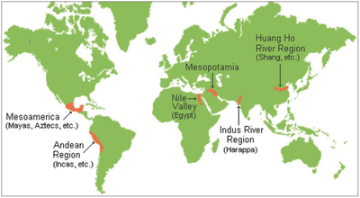 The Mesoamerican and Andean civilizations are shown.