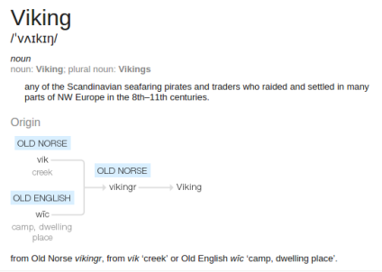 Etymology of the word "Viking"