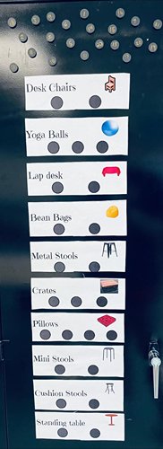 This is my flexible seating chart where they place their numbers in the ...