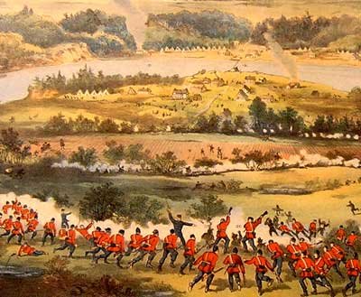 La bataille de Batoche est une défaite majeure pour les forces métisses ...