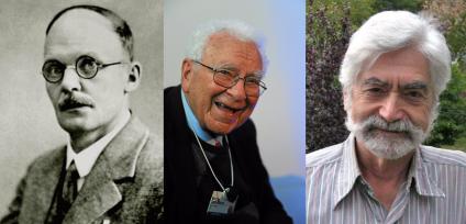 Hans Geiger, Murray Gell-Mann, and George Zweig