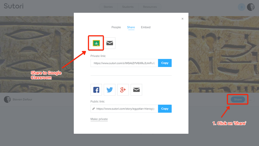 Share with Google Classroom 📣