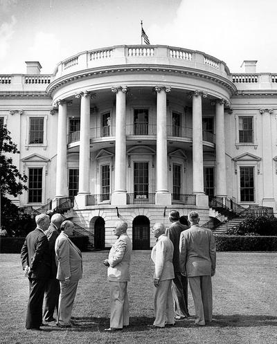 1923-White House's Truman Balcony added.