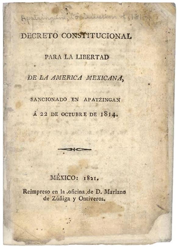 CONSTITUCIÓN APATZINGAN 1814