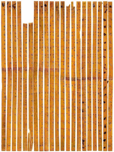 circa 300 BC: A bamboo multiplication table, the oldest form that we ...