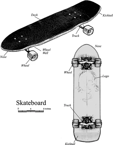Larry Stevenson's Skateboard