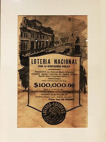 1518 , cartel de lotería.