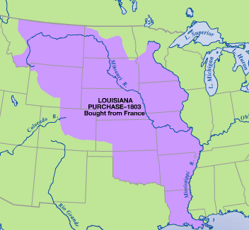 The Louisiana Territory was acquired in 1803 through the Louisiana ...