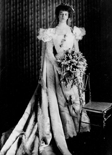 Eleanor in her wedding dress.