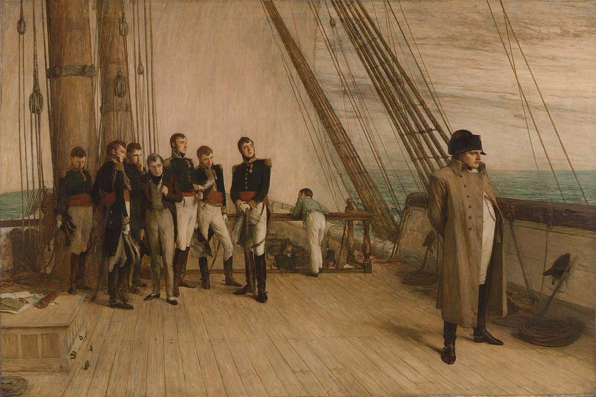 Napoleon gives up the throne again. (June 22, 1815)