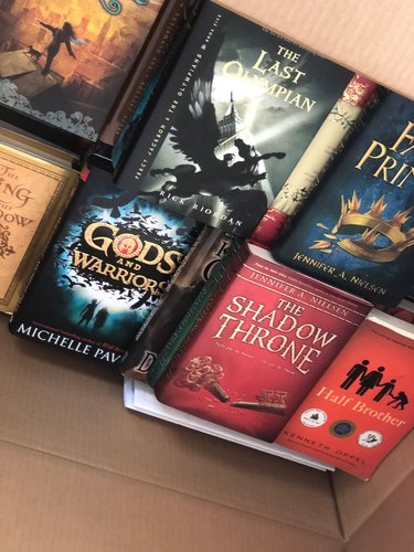 "Here is a picture of some of the first books I collected at the start ...