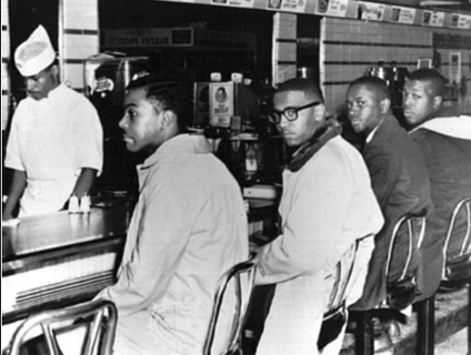 This is an image of the first Greensboro counter sit in.