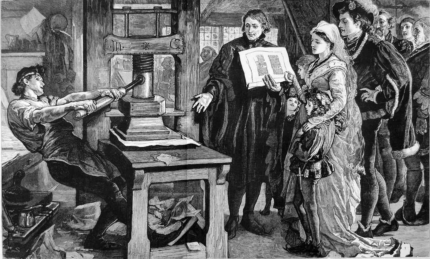 Invention of the printing press 1440