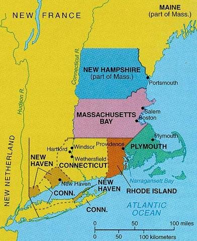 New England Confederation (1643-1680s): Military alliance between four ...