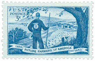 1953- Aug. 19th , the First FFA stamp was issued by the Post Office.