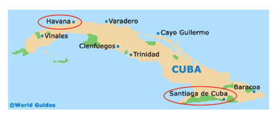 By 1607, Cuba was divided by Spain into governments - Havana to the ...