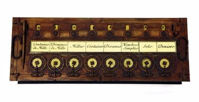 The Pascaline is invented, a mechanical adding machine. 1642.