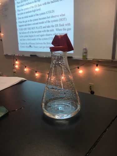 ER Flask and Balloon Step 1: The flask was filled with water and a ...