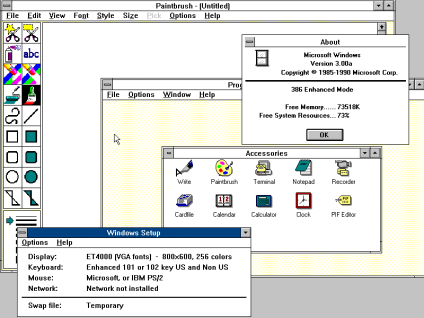 1990 - Microsoft Windows 3.0