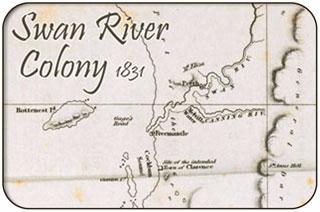 The Swan River colony map in 1831