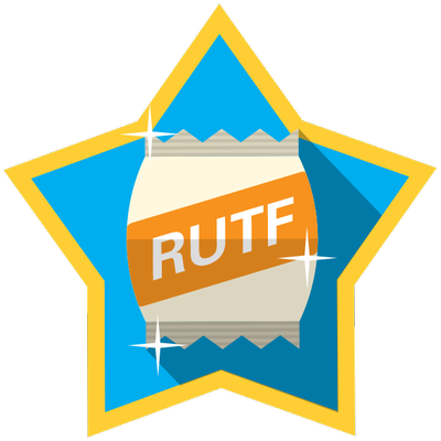 What is a RUTF packet made from?