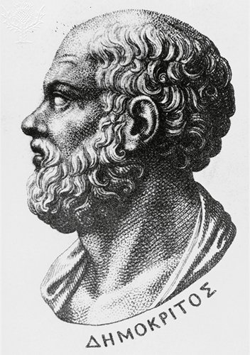Engraving of Democritus, Greek philosopher. Photograph. Britannica ...