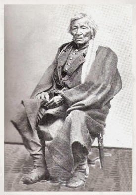 1826-27-Winnebago Indian War. Surrender of Chief Red Bird.
