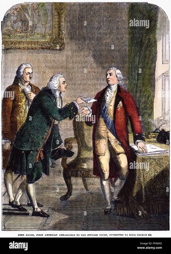 Presenting trades to King George III Limited, Alamy. “JOHN ADAMS (1735 ...