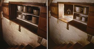 A hid out for slaves.