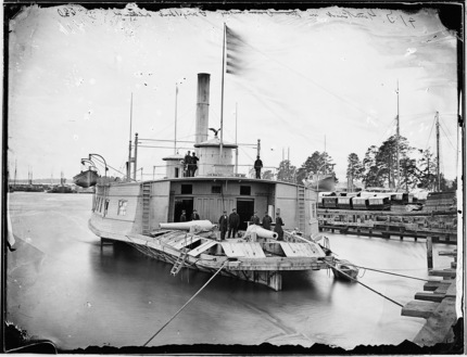 Converted ferryboat, photo by Mathew Brady 1861-1865 (National Archives ...
