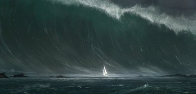 How would you feel if you saw this wave coming towards the boat you ...