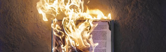 Burning Book Fahrenheit 451