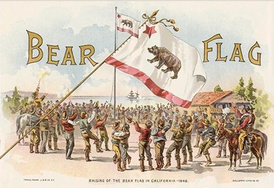 they raised the bear flag estabishing the short lived california repulic