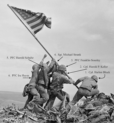 In Honor For: Ira Hayes, Harold Schultz, Michael Strank, Franklin ...