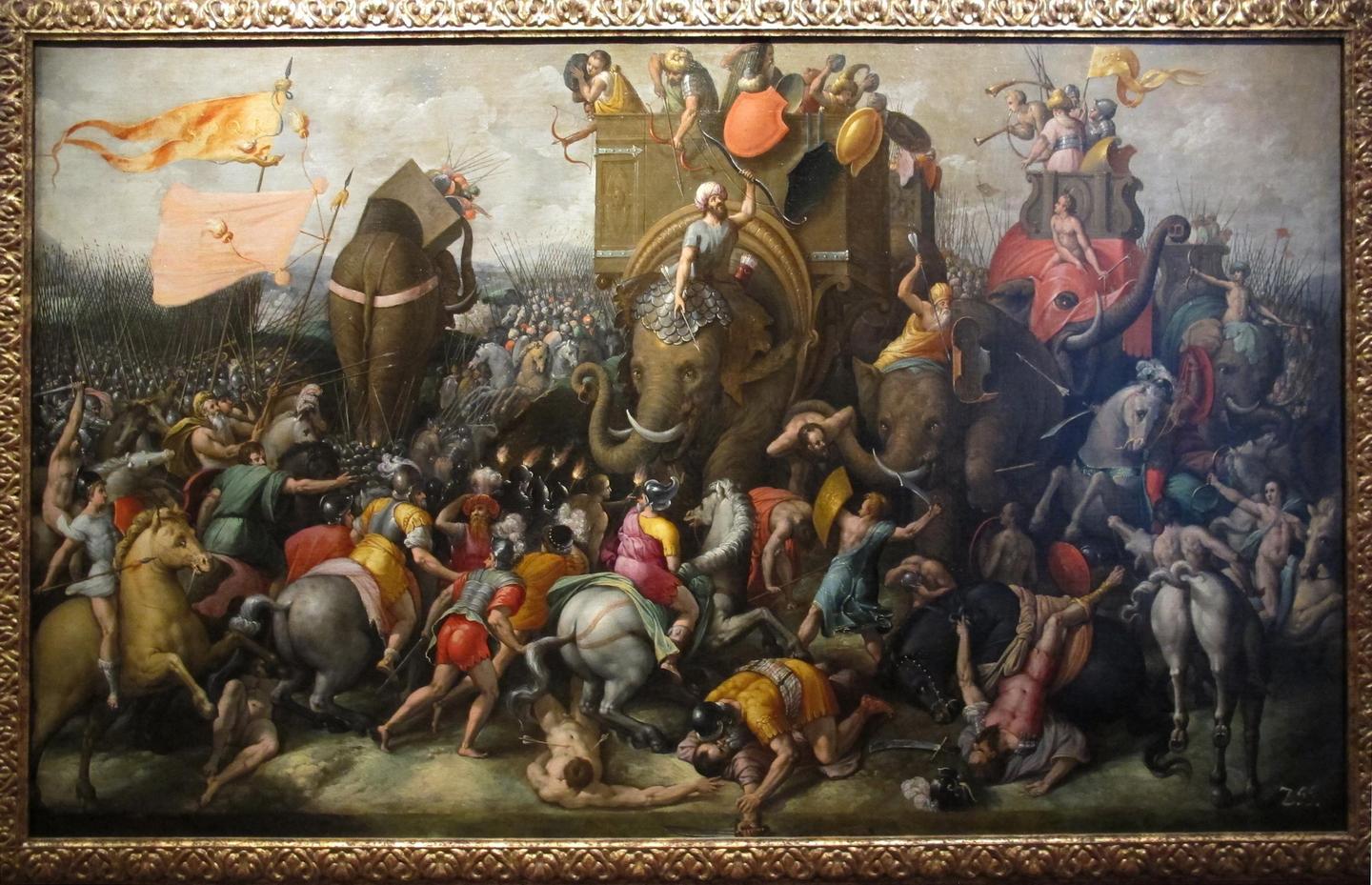 This picture depicts the Battle of Cannae, one of the most important ...