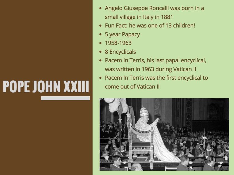 Pope John XXIII "Good Pope John"