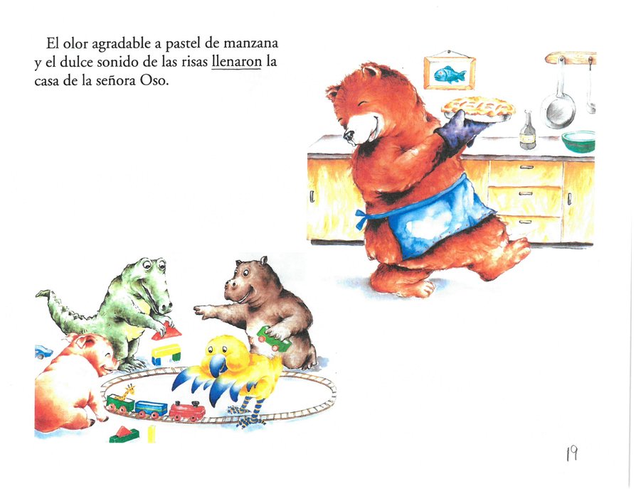 The pleasant smell of the apple cake and the sweet sound of laughing ...